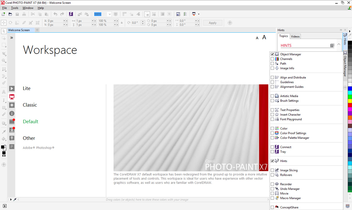 CorelDRAW Graphics Suite X7 - Pixinfo.com